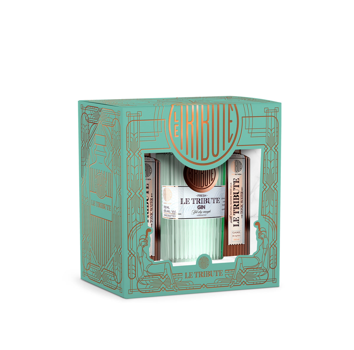 LE Tribute turquoise pack (Gin + 2 tonic) – Le Tribute